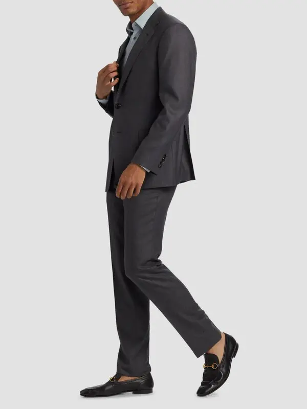 Giorgio Armani Wool Trousers - Stone
