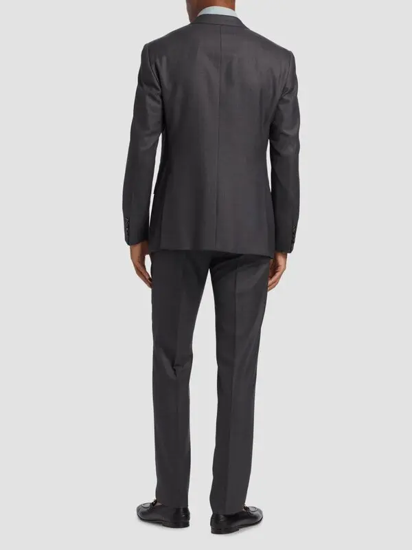 Giorgio Armani Wool Trousers - Stone