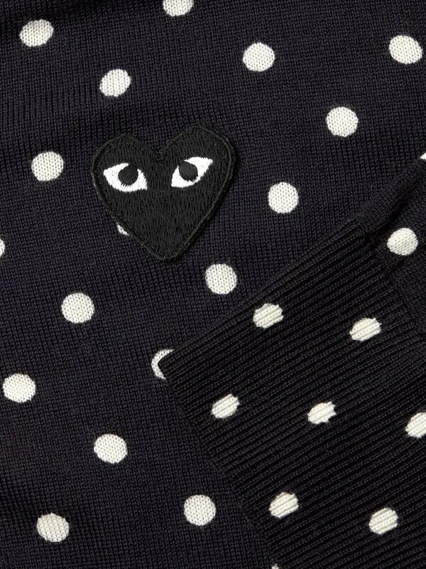 Play Comme Des Garcon Polka Dot Wool Sweater