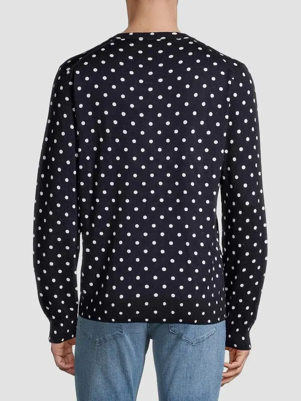 Play Comme Des Garcon Polka Dot Wool Sweater