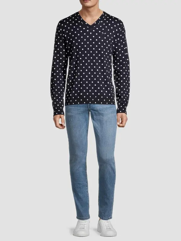 Play Comme Des Garcon Polka Dot Wool Sweater