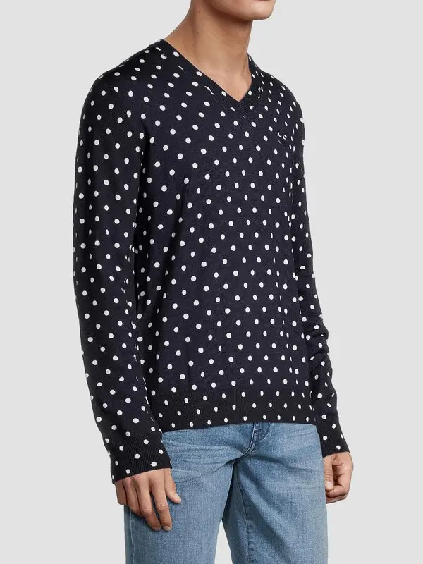 Play Comme Des Garcon Polka Dot Wool Sweater