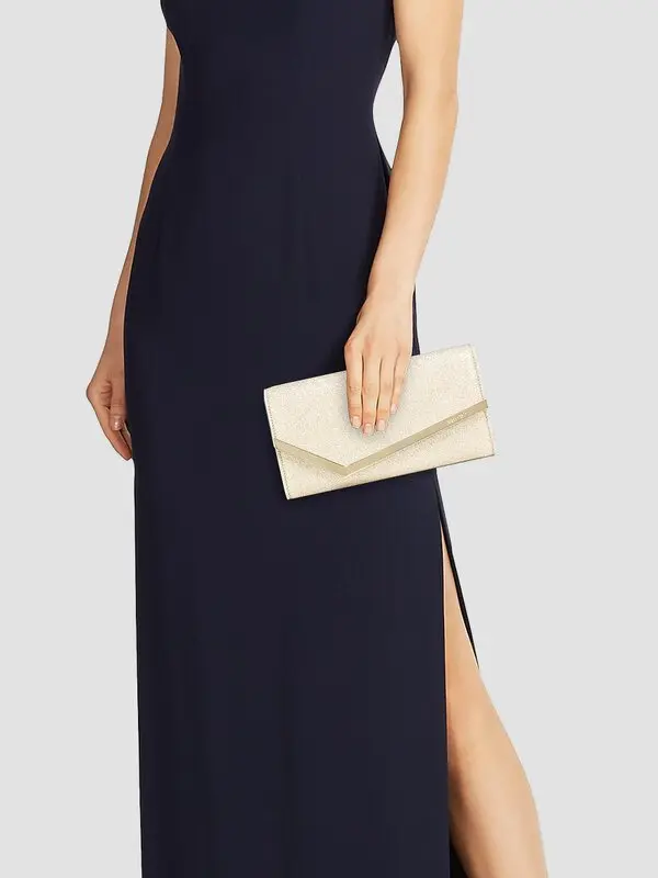 JIMMY CHOO Emmie Clutch - Platinum