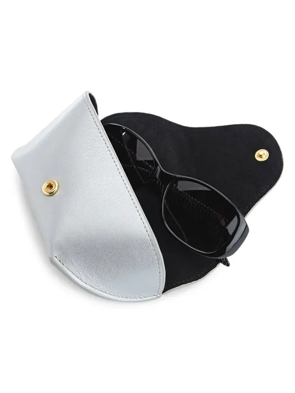 ROYCE NEW YORK Leather Sunglasses Carrying Case - Tan