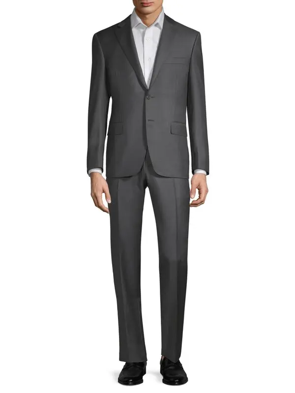 Canali Regular Fit Solid Two-piece Suit