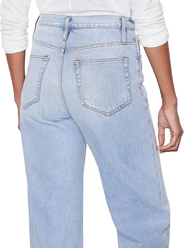 FRAME Ultra High-rise Barrel-leg Jeans