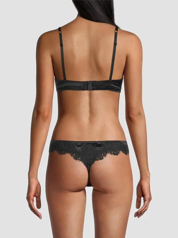 Dolce & Gabbana Silk & Lace Soft Cup Bra
