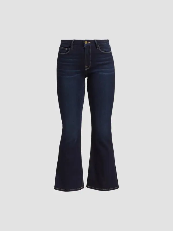 FRAME Le Crop Mid-rise Stretch Boot-cut Jeans