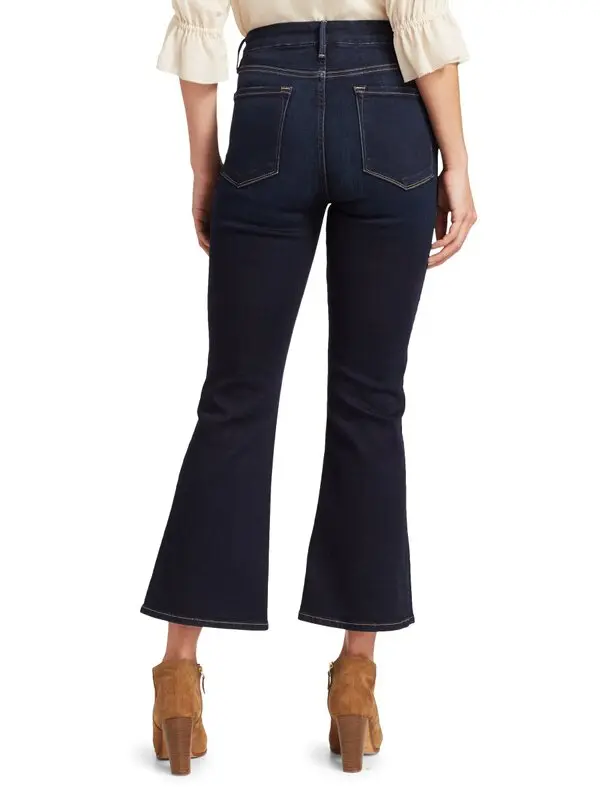 FRAME Le Crop Mid-rise Stretch Boot-cut Jeans