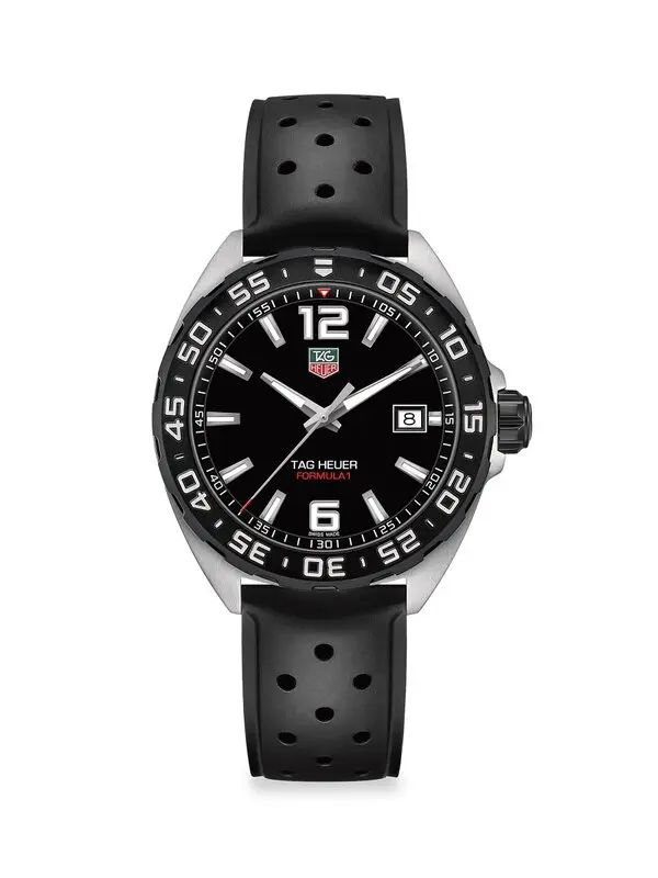 Tag Heuer Formula 1 41mm Stainless Steel & Rubber Strap Quartz Watch