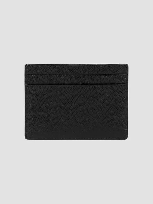 Saint Laurent Grain Leather Card Case - Black