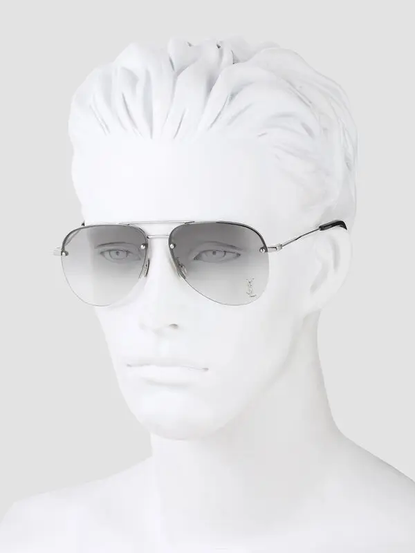 Saint Laurent Monogram Classic 59mm Pilot Sunglasses
