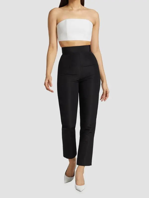 Alexia Maria Convertible Collection Silk Cigarette Pants & Skirt