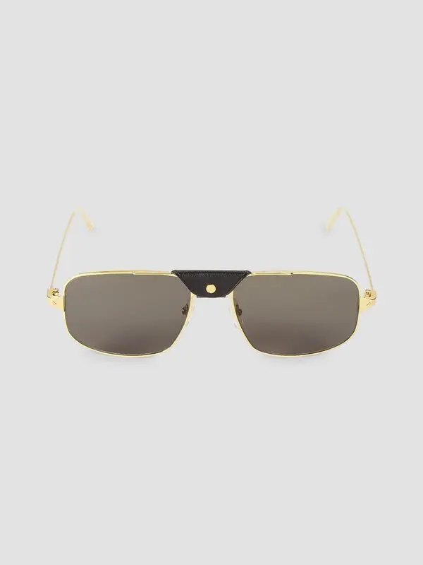 Cartier 60mm Square Browline Sunglasses
