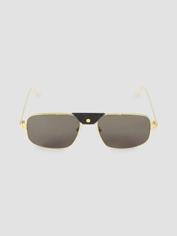 Cartier 60mm Square Browline Sunglasses