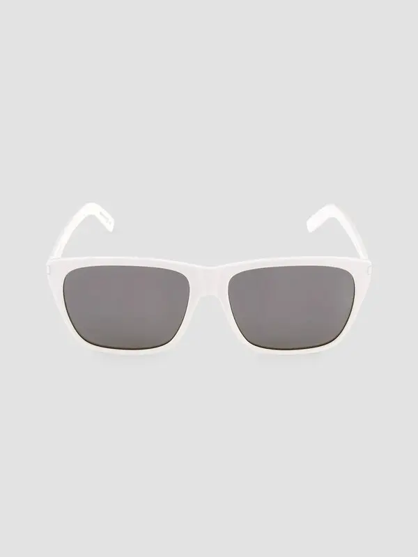 Saint Laurent Classic 57mm Rectangular Sunglasses - Ivory