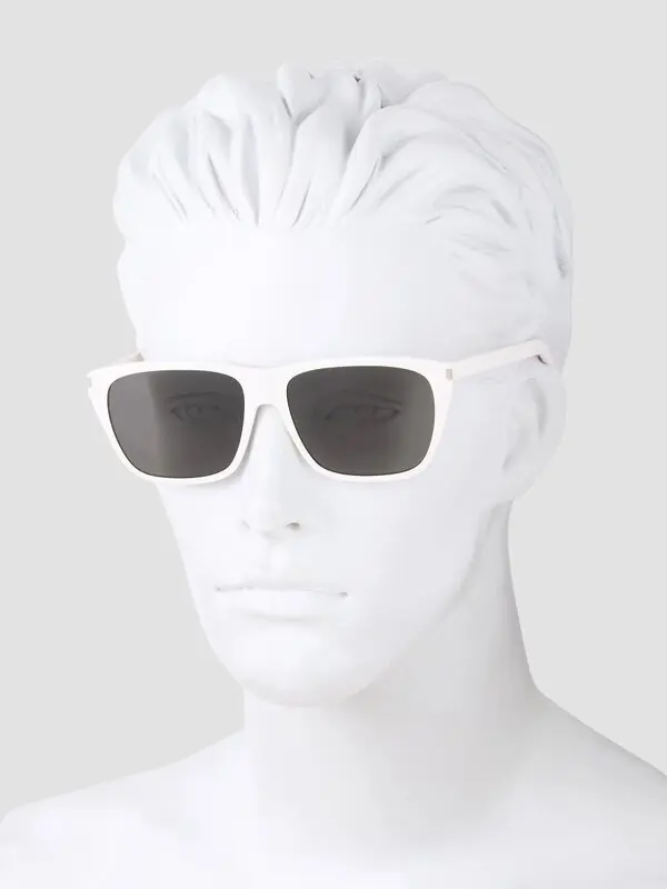 Saint Laurent Classic 57mm Rectangular Sunglasses - Ivory