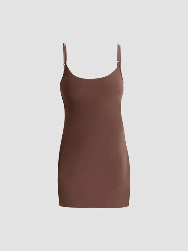 Commando Classic Mini Cami Slip - Mocha