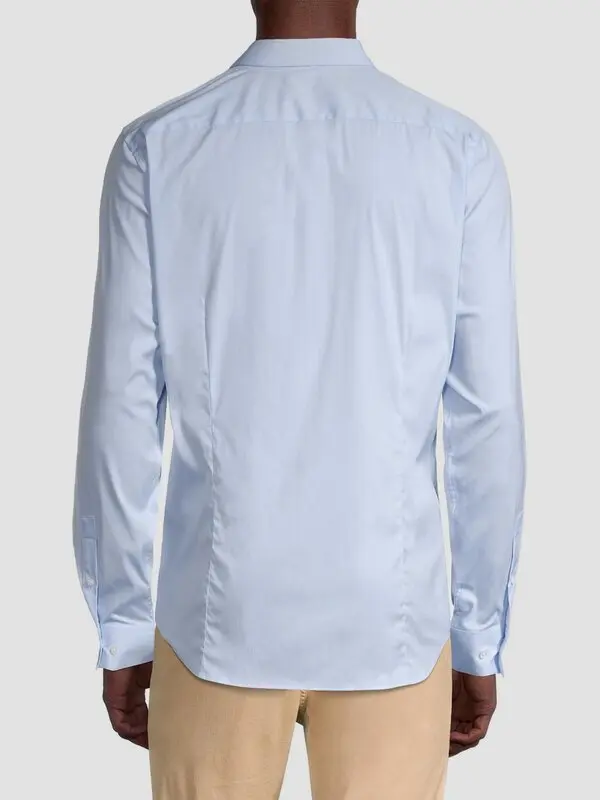 Theory Sylvain Wealth Poplin Long-sleeve Shirt - Olympic