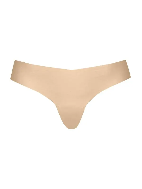 Commando Stretch Thong - Beige