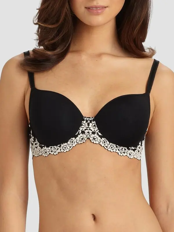 Wacoal Embrace Lace Underwire T-shirt Bra - Black