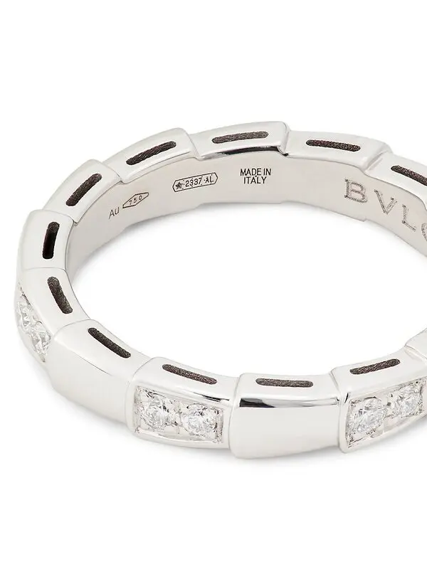 BVLGARI Serpenti Viper 18k & Pavè Diamond Ring