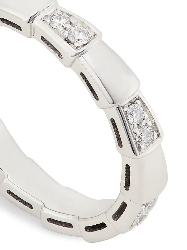 BVLGARI Serpenti Viper 18k & Pavè Diamond Ring