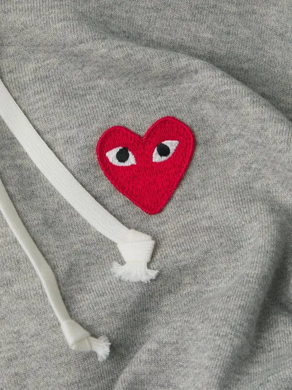 Play Comme Des Garcon Play Zip Hooded Sweater
