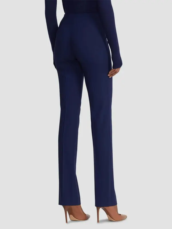 Ralph Lauren Alandra Stretch Wool Pants - Navy
