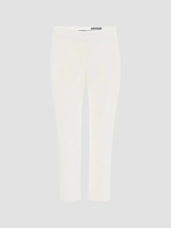 Alexander McQueen Leaf Crepe Cigarette Trousers