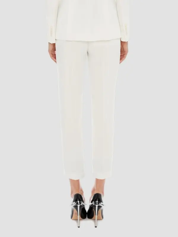 Alexander McQueen Leaf Crepe Cigarette Trousers