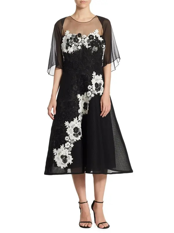 Rickie Freeman For Teri Jon Chiffon Shrug
