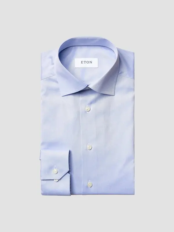Eton Contemporary-fit Twill Dress Shirt - Blue