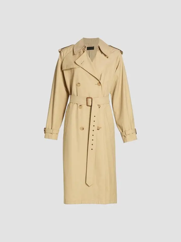 NILI LOTAN Tanner Trench Coat - Khaki