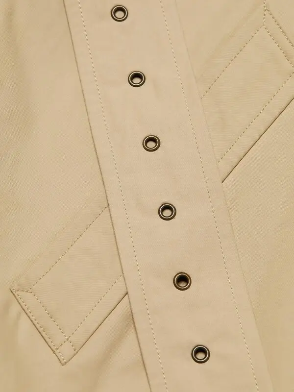 NILI LOTAN Tanner Trench Coat - Khaki