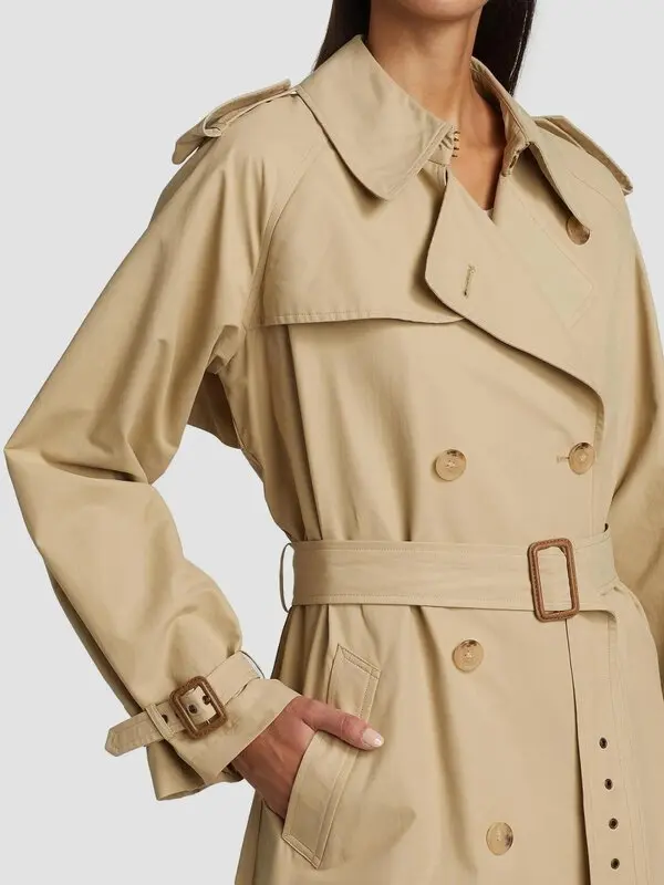 NILI LOTAN Tanner Trench Coat - Khaki