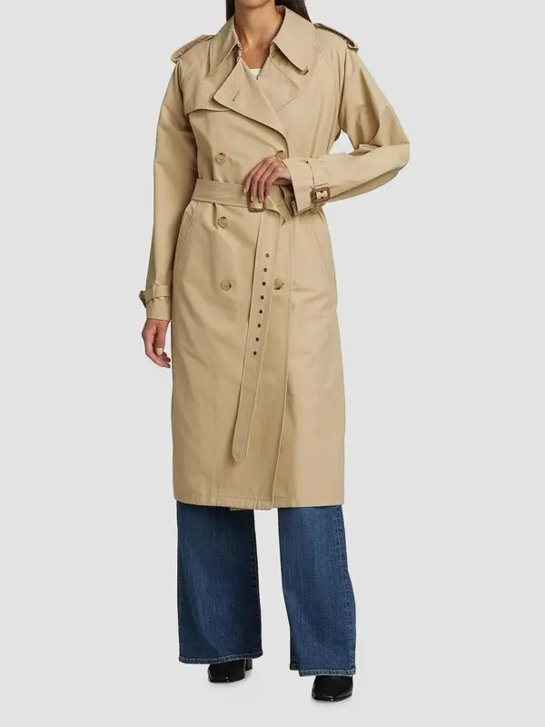 NILI LOTAN Tanner Trench Coat - Khaki