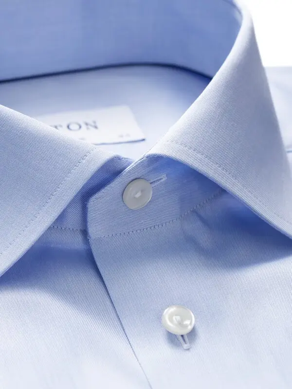 Eton Classic-fit Twill Dress Shirt - Blue