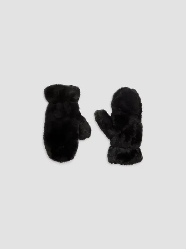 Apparis Coco Faux Fur Flip-top Mittens