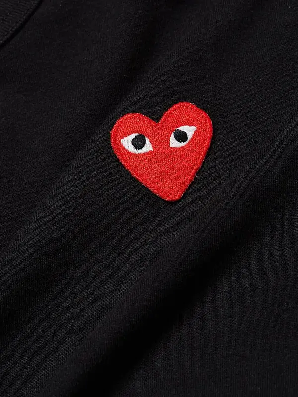 Play Comme Des Garcon Heart Tee - Black