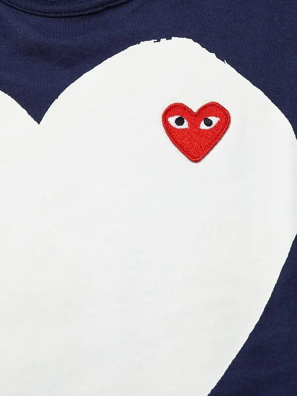 Play Comme Des Garcon Heart In Heart Graphic Tee