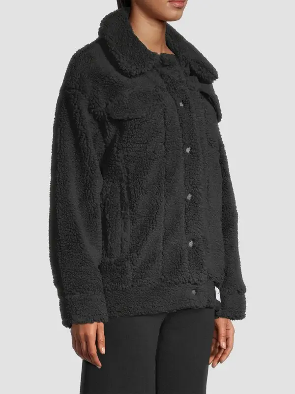 UGG Frankie Faux Shearling Trucker Jacket - Black