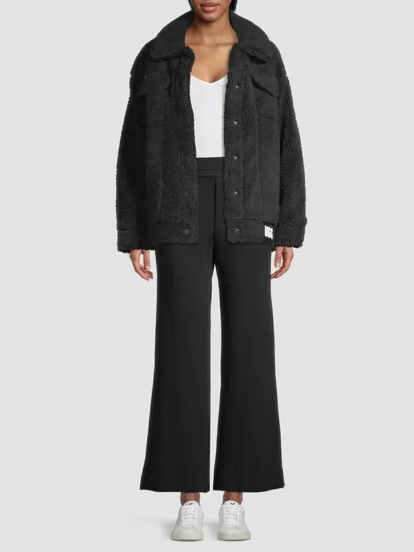 UGG Frankie Faux Shearling Trucker Jacket - Black