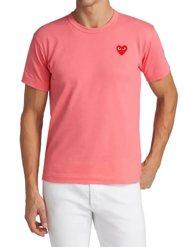 Play Comme Des Garcon Play Heart T-shirt - Pink