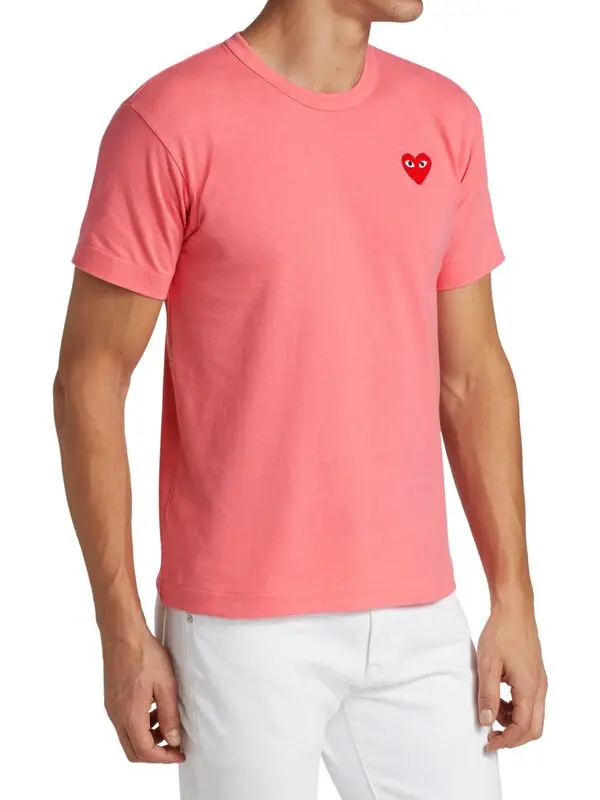 Play Comme Des Garcon Play Heart T-shirt - Pink