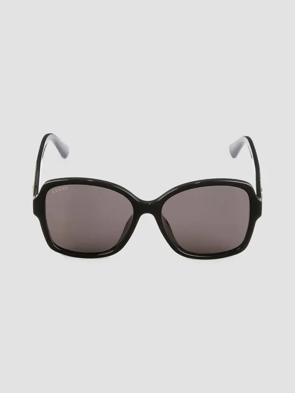 Gucci 57mm Rectangular Sunglasses