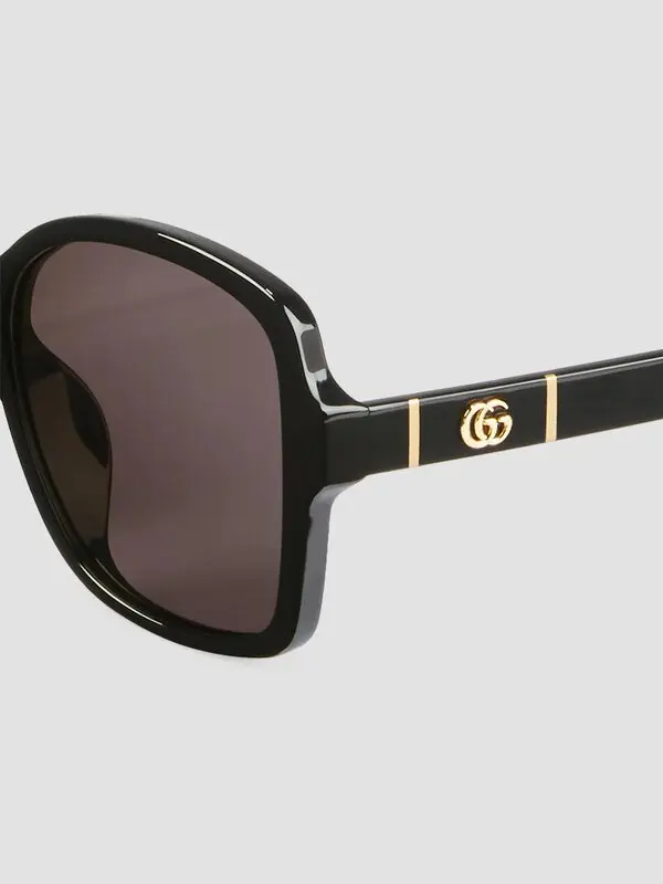 Gucci 57mm Rectangular Sunglasses