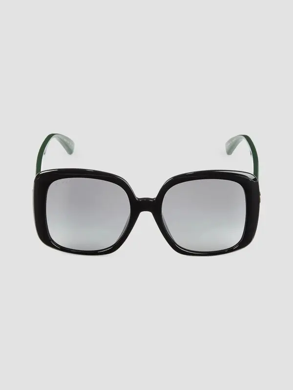 Gucci 56mm Rectangular Sunglasses