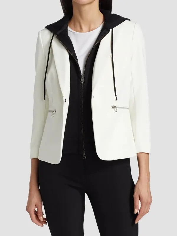 Veronica Beard Hooded Dickey - Black