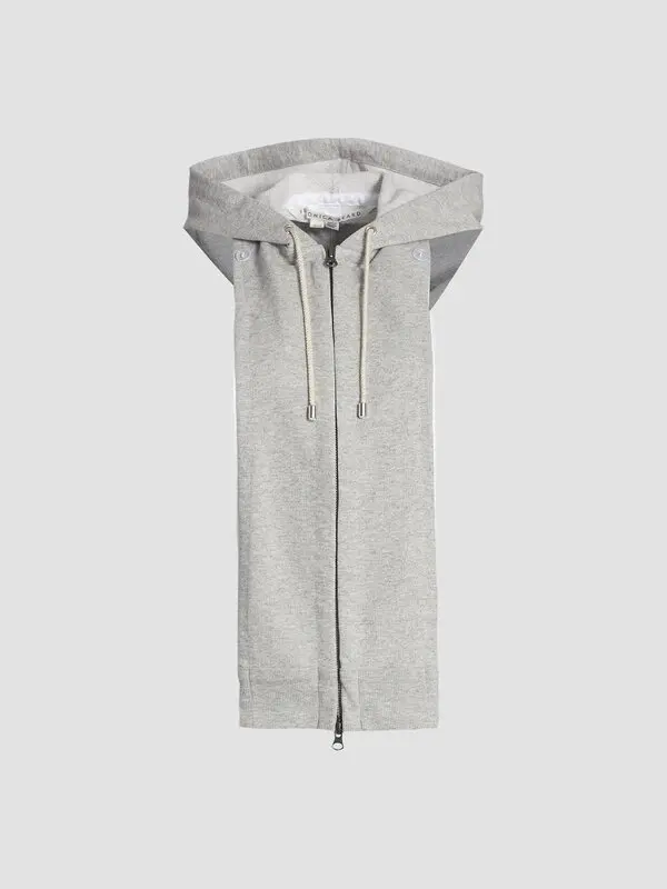 Veronica Beard Hooded Dickey - Heather Grey